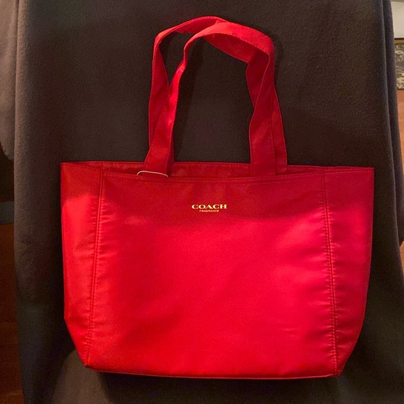 Coach | Bags | Coach Fragrance Red Tote Nwot | Poshmark